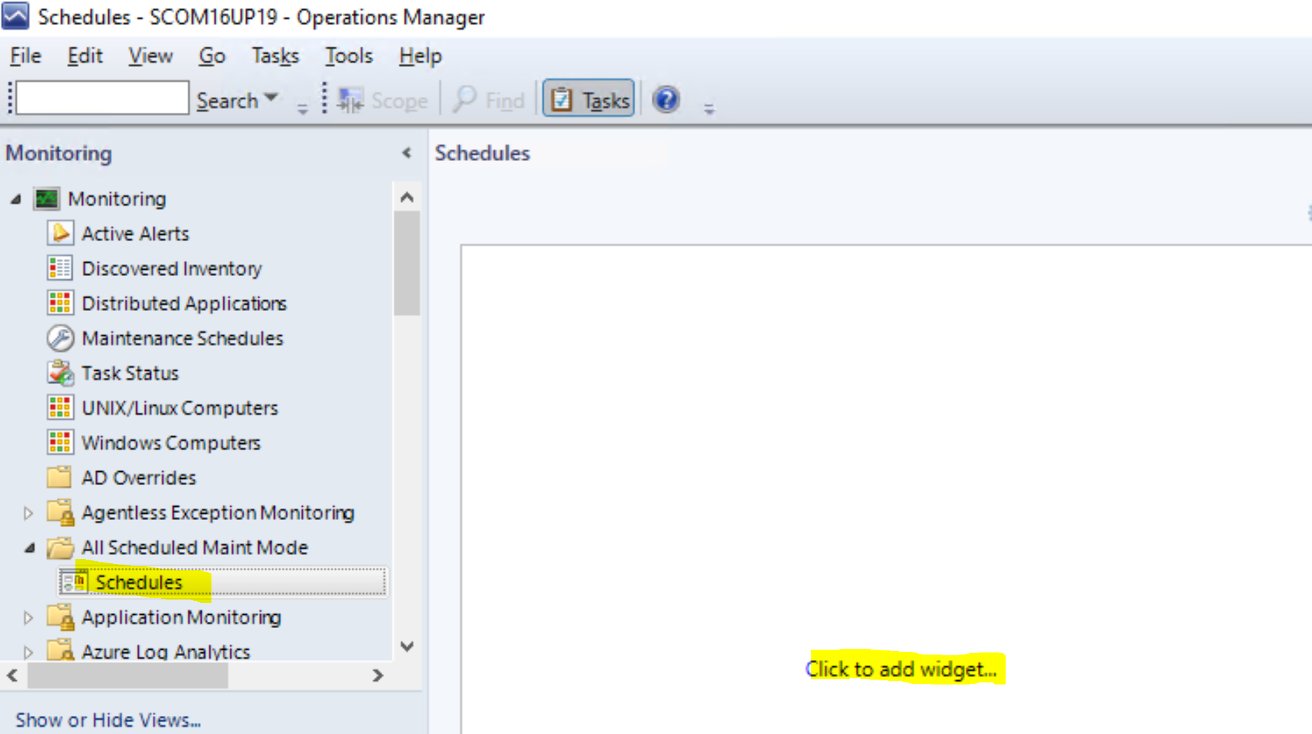 SCOM Maintenance Mode Schedule listing – Mark Manty Blog