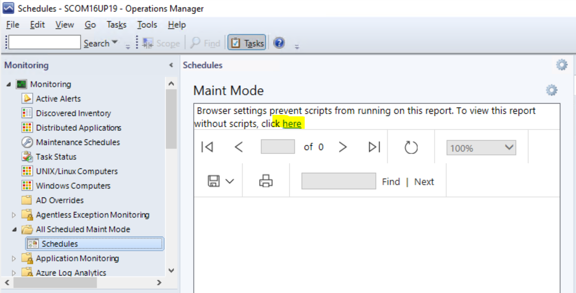 SCOM Maintenance Mode Schedule listing – Mark Manty Blog
